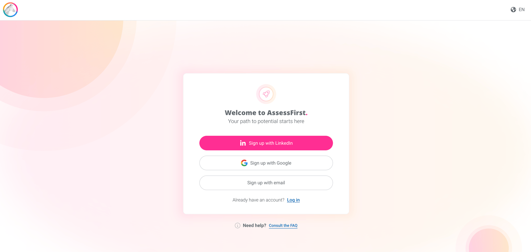 Discover the different steps, from creating an AssessFirst account to completing the assessments